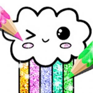 Play Kawaii Coloring Book Glitter - Drawing Book Games at Friv3play.net